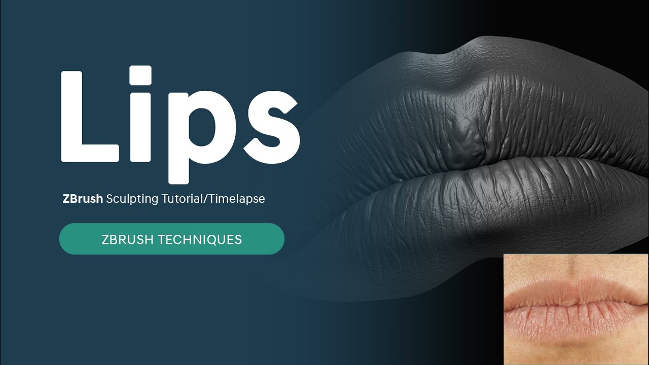 Sculpting Human Realistic lips in ZBrush (Timelapse) - YouTube