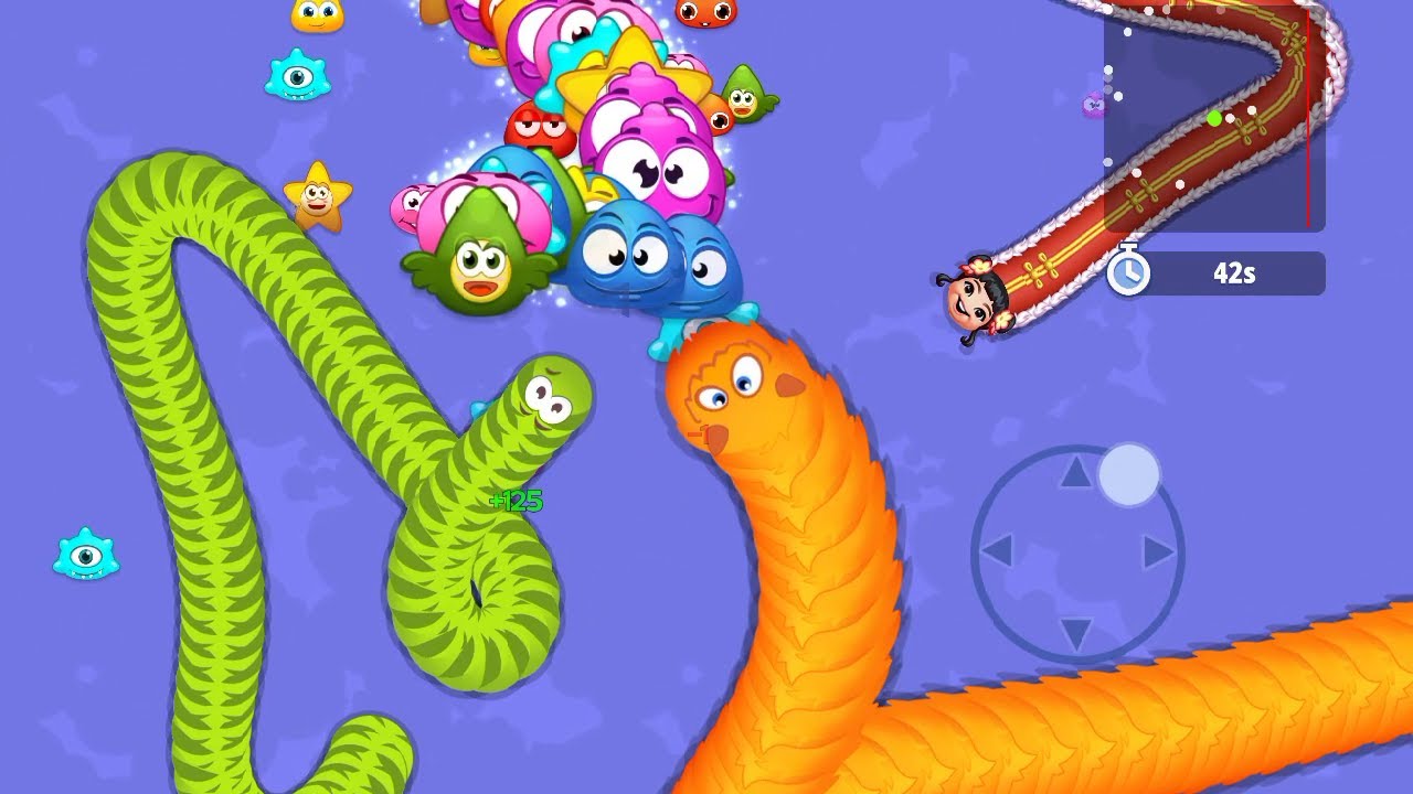 snake.io worm hunt 2024 gameplay (android game) - YouTube