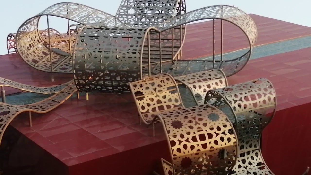 The gift designed building in katara - YouTube