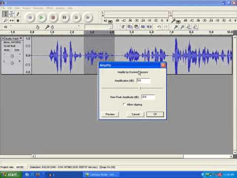 Adjusting the Volume Level - Using Audacity by USF - YouTube