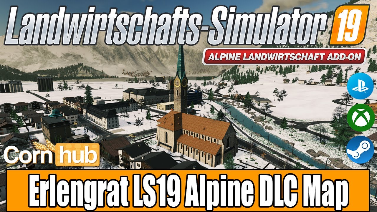LS19 Mapvorstellung - Erlengrat LS19 Alpine DLC Map - LS19 Maps - YouTube