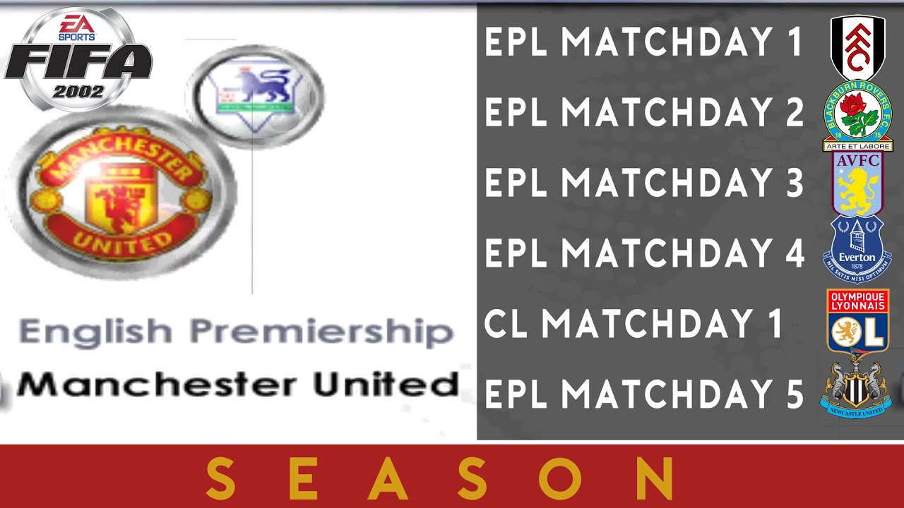 LET'S RESTORE FERGUSON'S LEGACY!💯| FIFA 2002 | SEASON | MANCHESTER ...