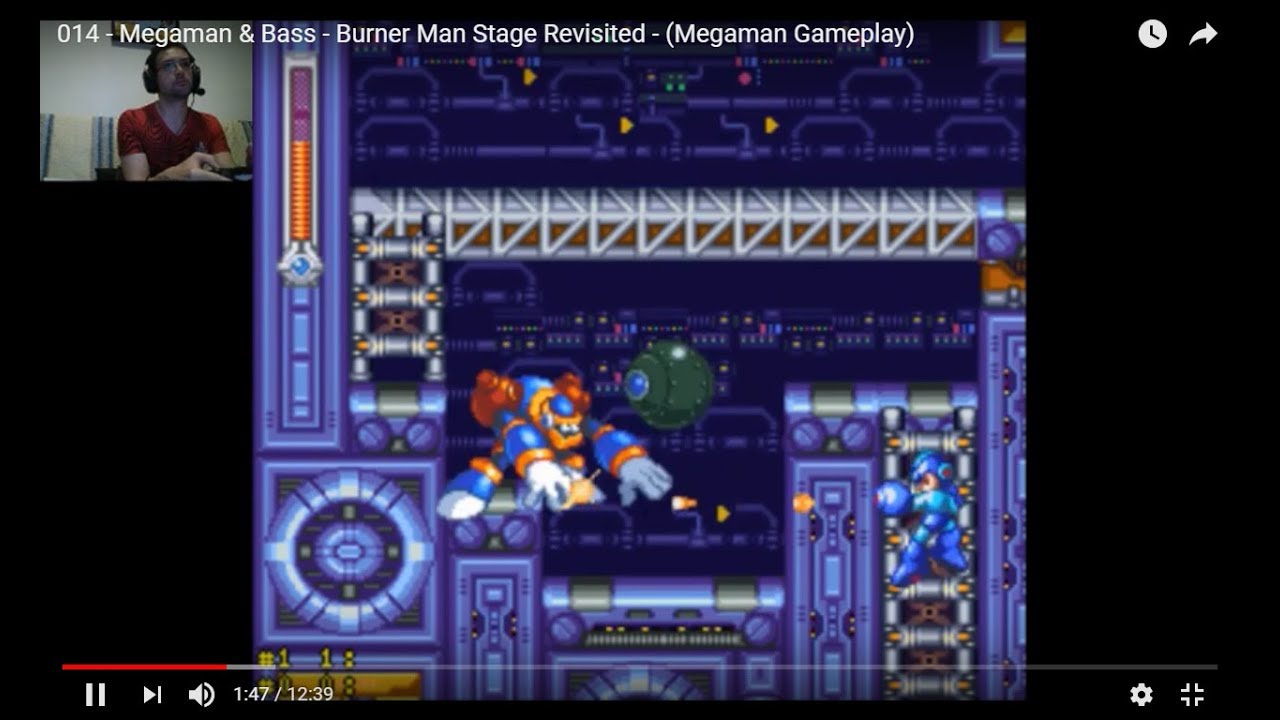 014 - Megaman & Bass - Burner Man Stage Revisited - (Megaman Gameplay ...