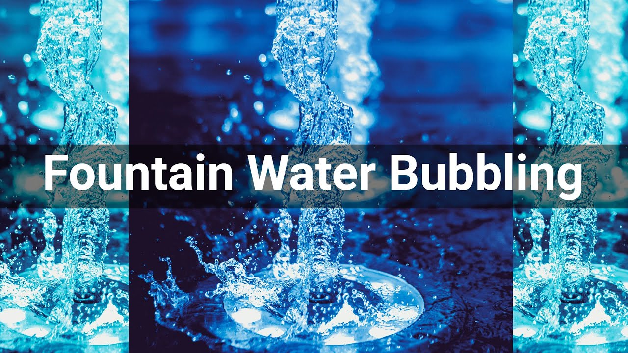 Fountain Water Bubbling • Water • Sounds Effects (No Copyright Sounds ...