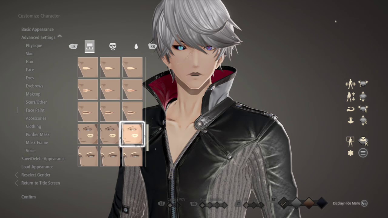 Code vein character creation and tutorial - YouTube