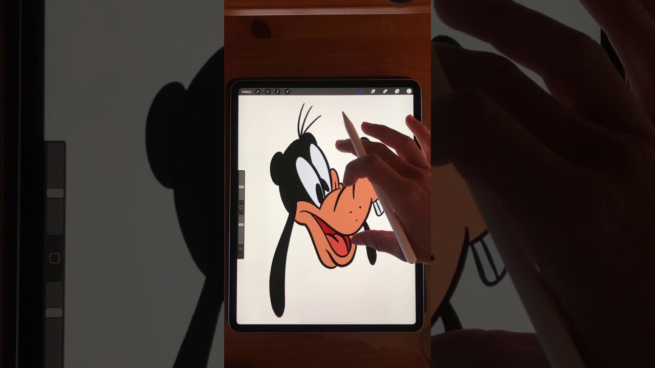 Tracing Cartoons using iPad Pro and Procreate - YouTube