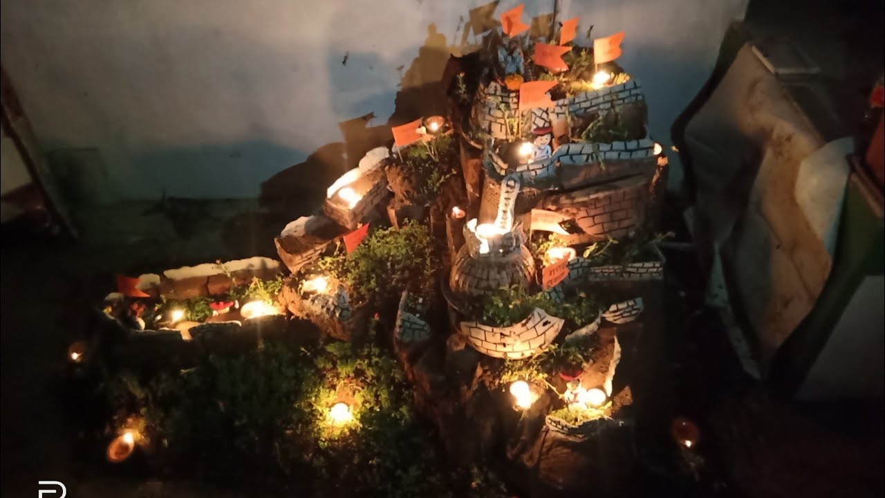 Diwali Killa.. दिवाळी किल्ला बनवणे.. लोहगड..#kidactivities # ...