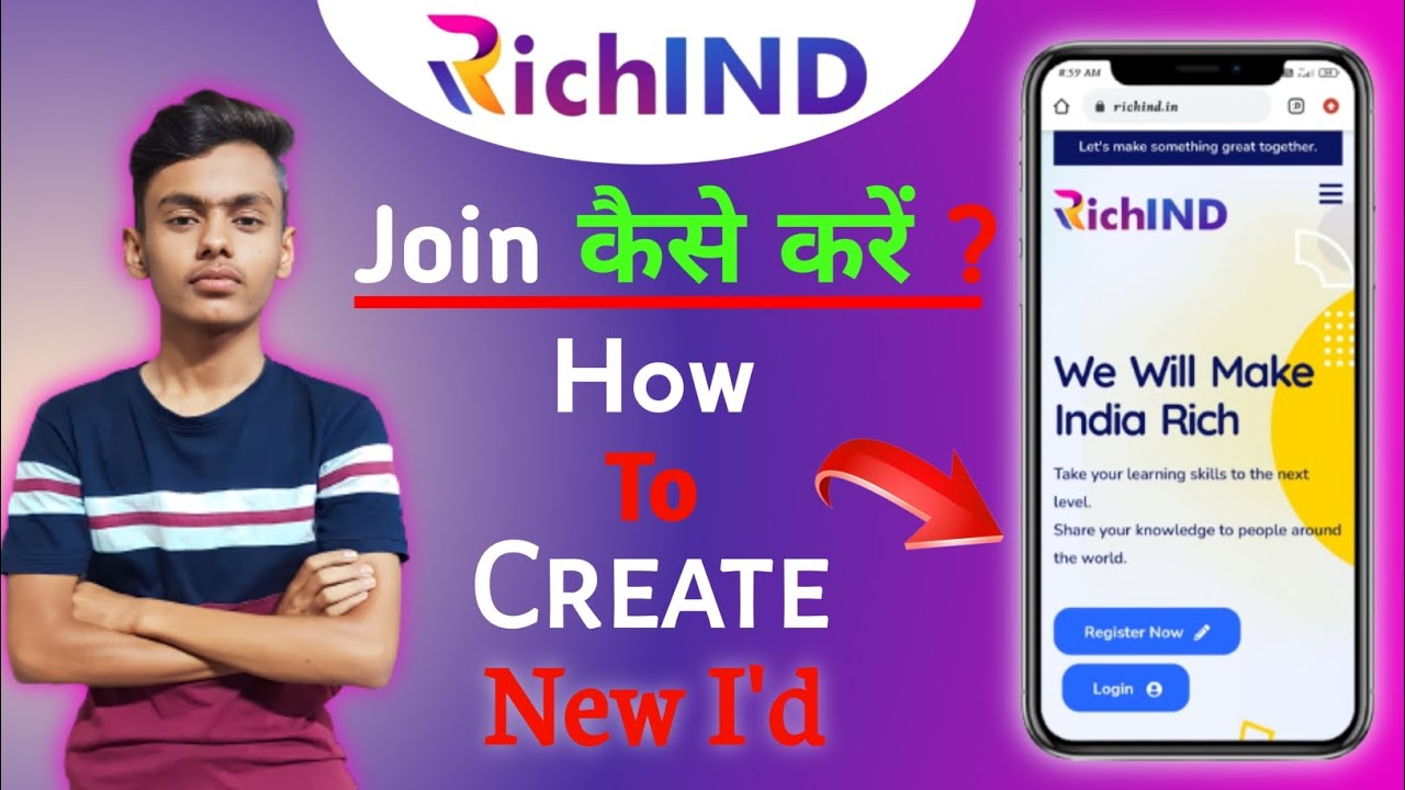 RichIND mein Register kaise kare🤔 | How To Join RichIND | #richind # ...