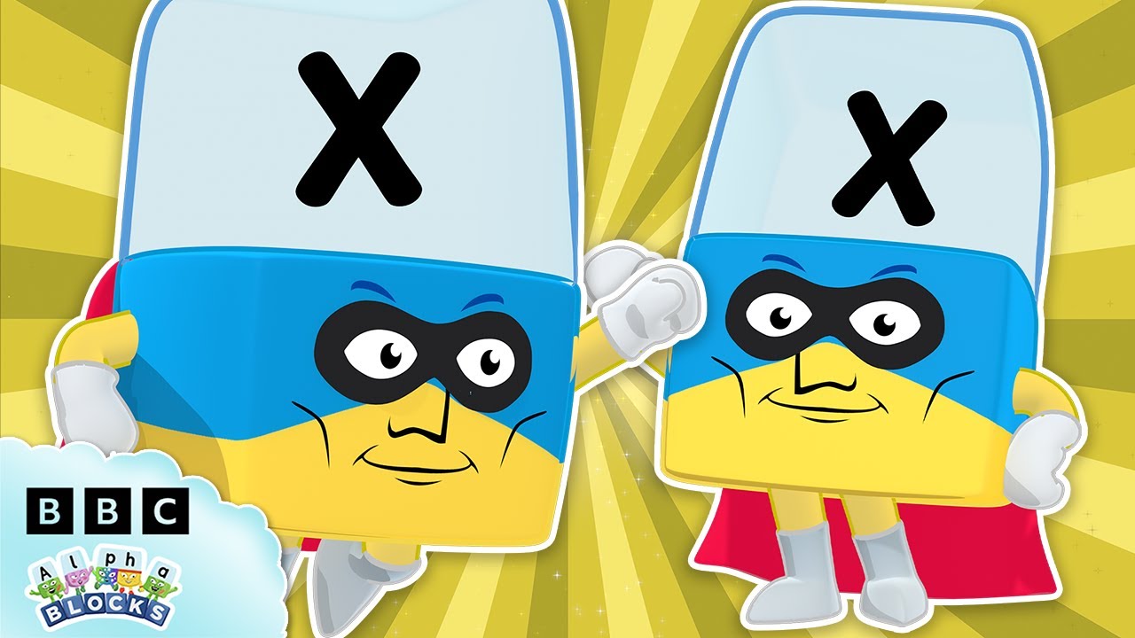 🎉 Alphablock X Saves the Day ️ | Happy Father's Day | Learn to Spell ...