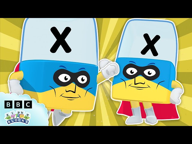 🎉 Alphablock X Saves the Day ️ | Happy Father's Day | Learn to Spell ...