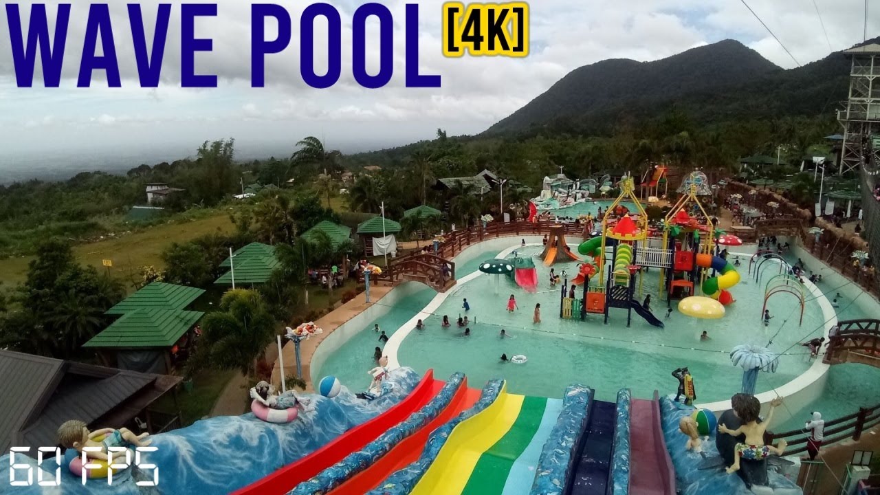 Wave Pool [4K] 60FPS Campuestohan Highland Resort - YouTube