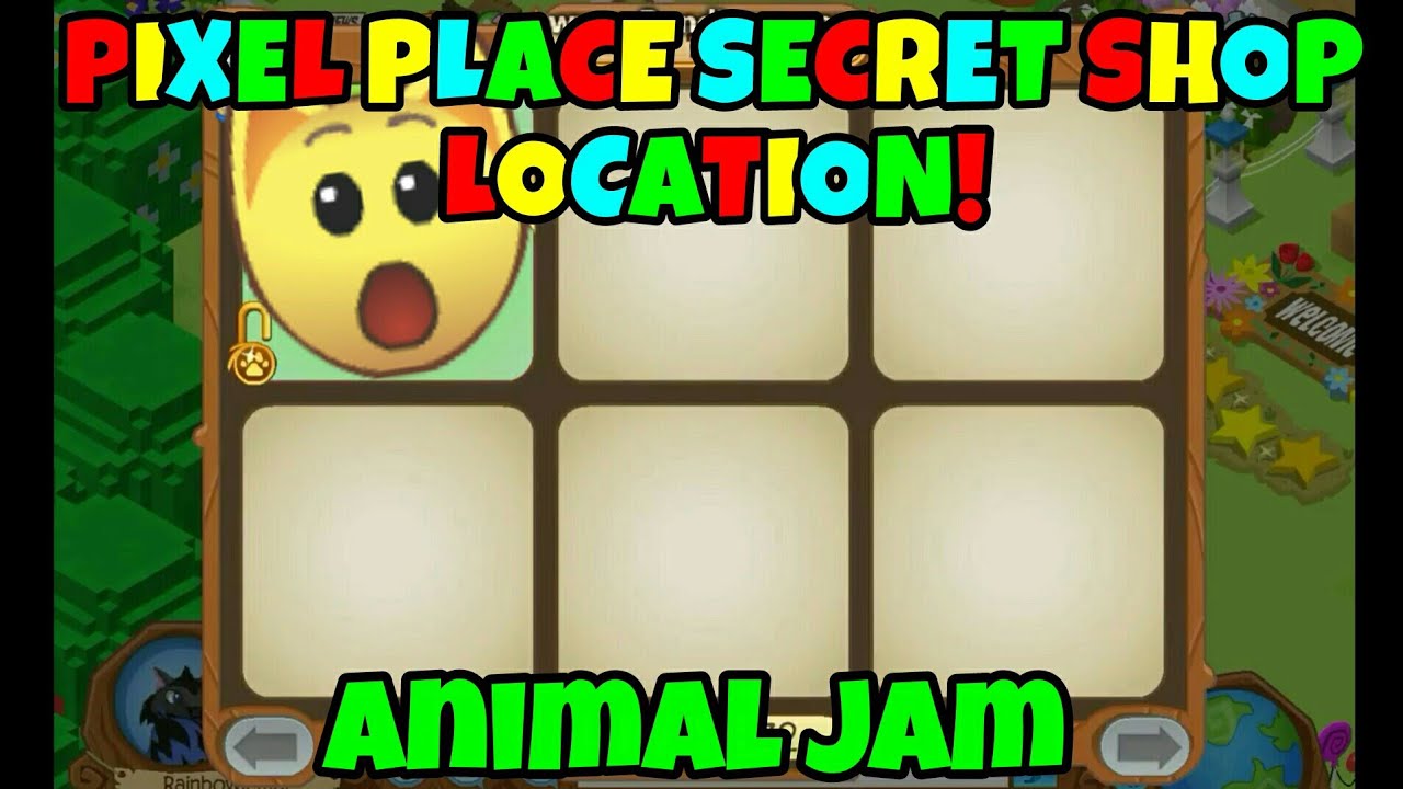 Pixel Place Secret Shop Location! Animal Jam - YouTube