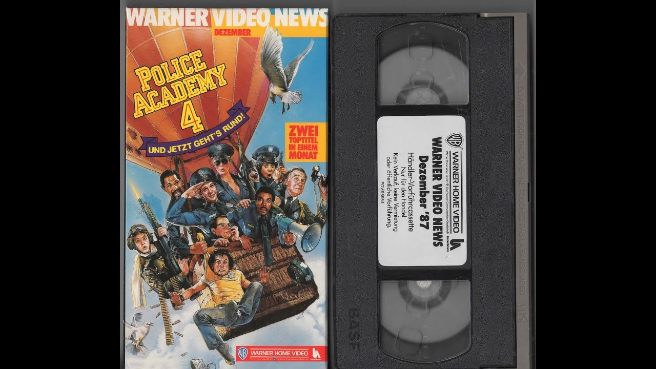 Warner Video News - Dezember 1987 VHS (Police Academy, John Goodman ...