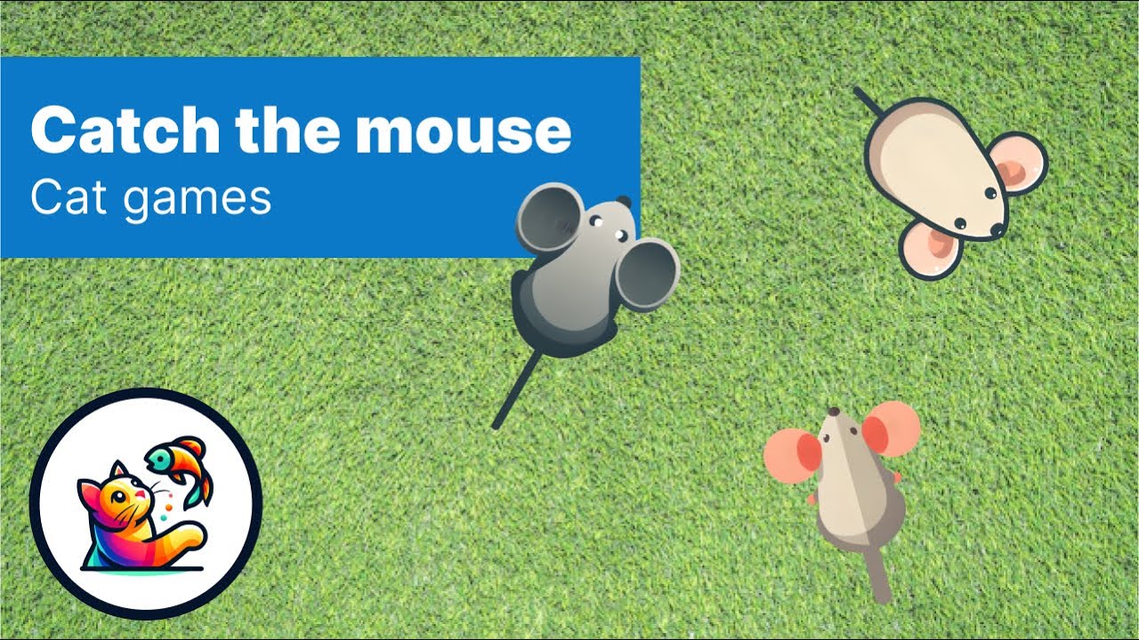GAMES FOR CATS - Catch the mouse #1 (video for cats and animals) - YouTube