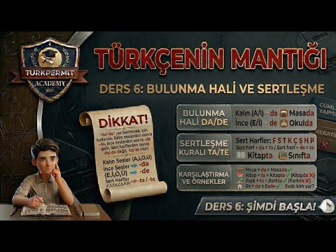 Altıncı Ders: Bulunma Durumu (-da / -de) ve Ses Uyumu