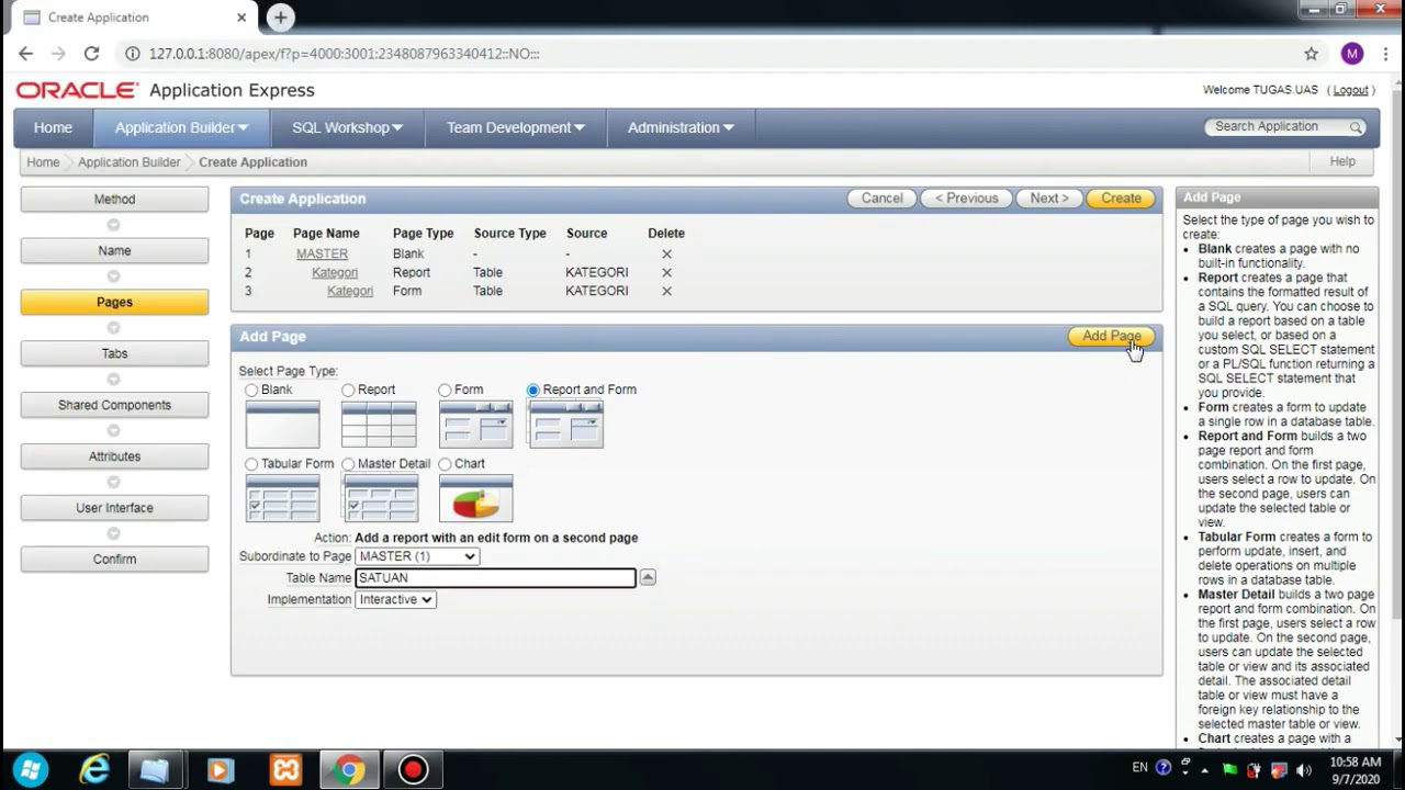 Membuat aplikasi penjualan menggunakan Oracle apex - YouTube