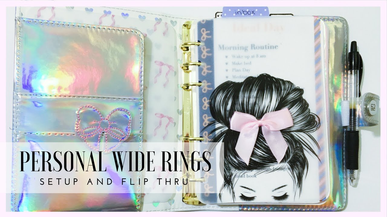 Personal Wide Ring Planner | Flip Thru - YouTube