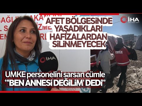 UMKE Gönüllüleri Deprem Bölgesinde Unutamadıkları Anları İHA'ya Anlattı