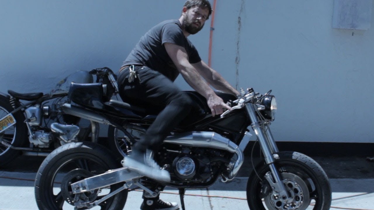 Motorcycle Kick Start Demonstration: See See Motor Coffee 1985 Yamaha ...