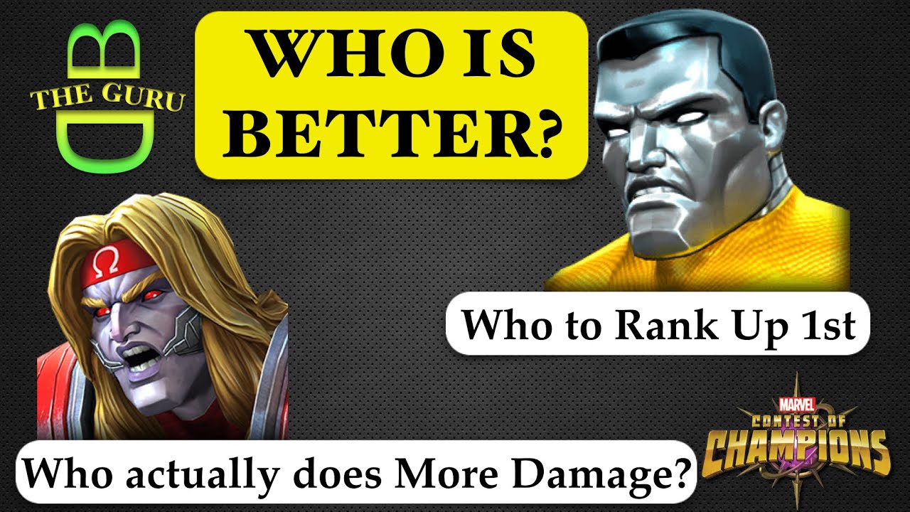 Omega Red vs Colossus - MCOC - who is better? - YouTube