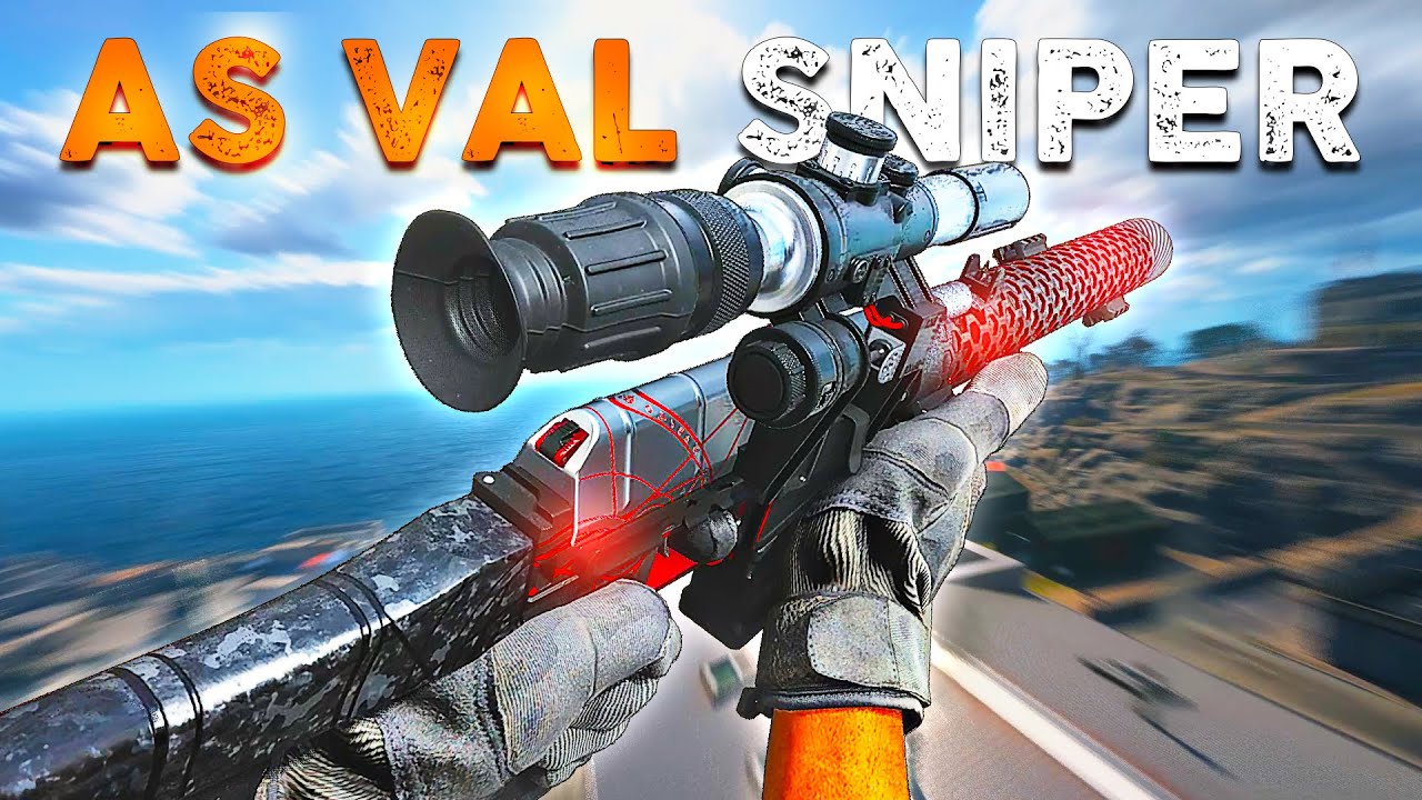 Sniping with The 10 Round AS VAL Class - Rebirth Island Warzone - YouTube