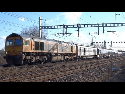 Class 332: GBRf Class 66s Haul Heathrow Express Unit To Newport - YouTube