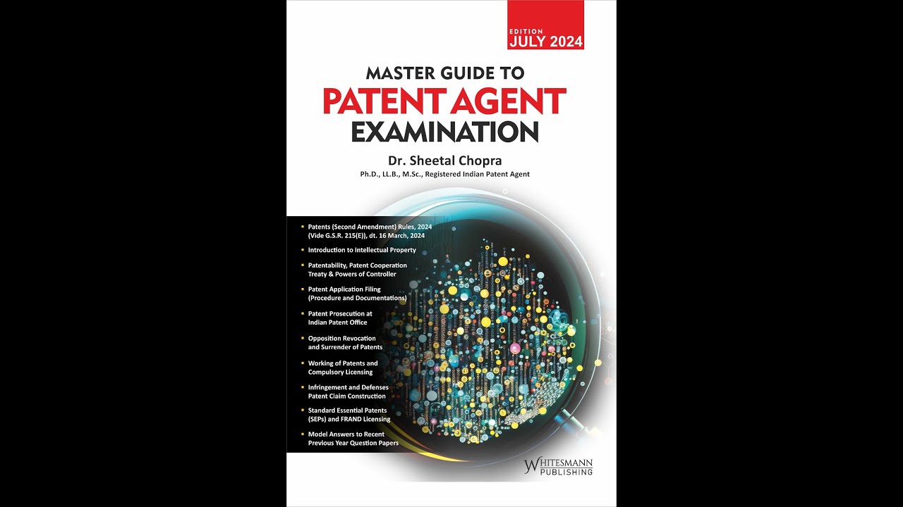 A Book on Master Guide to Patent Agent Exam, Edn. Yr 2024 - YouTube