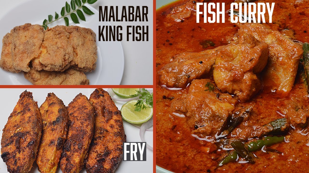 King Fish Malabar - Fish Curry - Fish Fry - Fish Rava Fry Popular ...