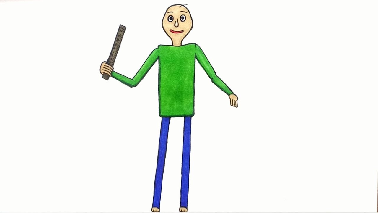 Drawing BALDI \ Drawing step by step. - YouTube