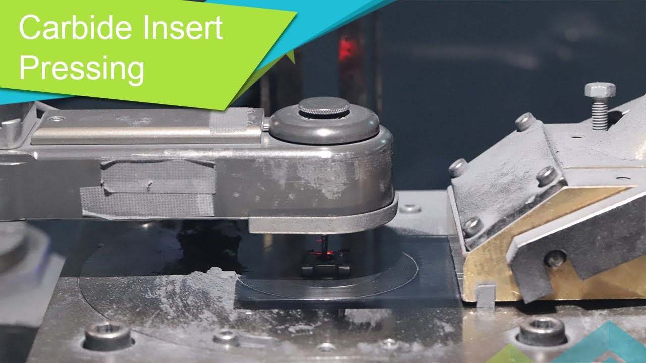 Carbide insert pressing - YouTube