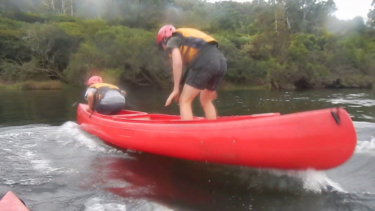 Canoeing without a paddle - YouTube
