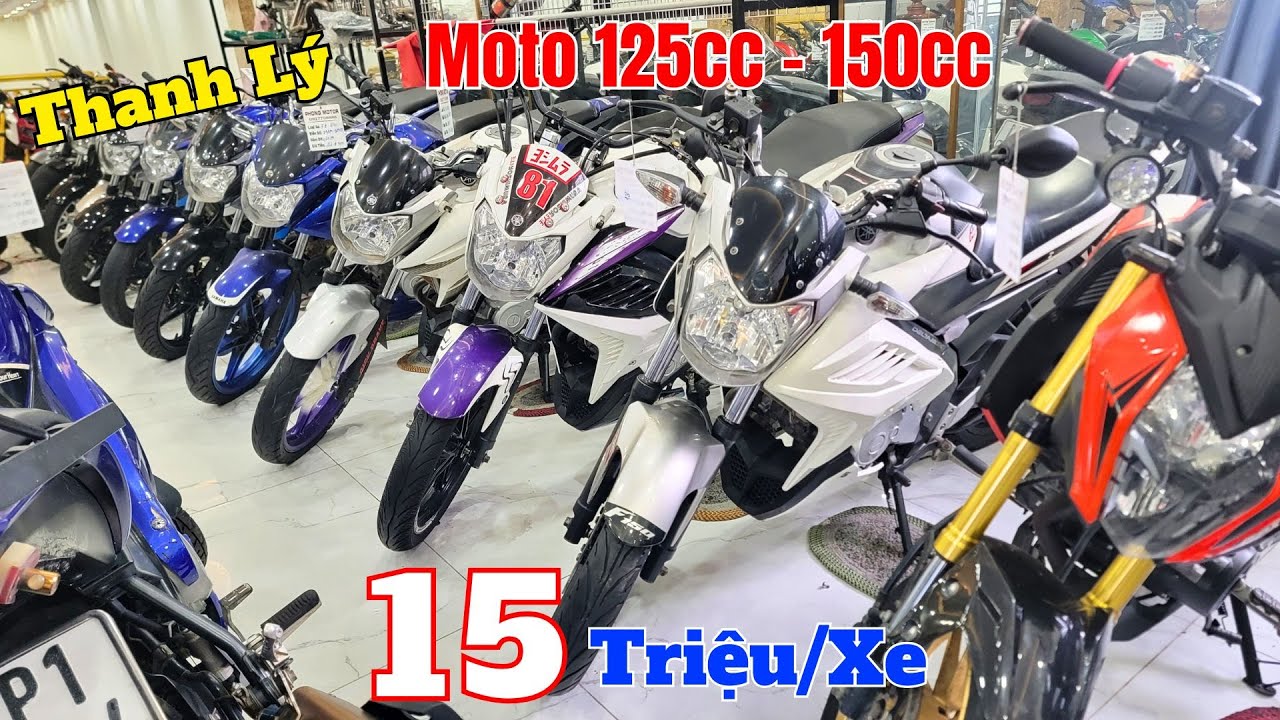Thanh Lý Lô Moto Tồn Kho FZ150i , TFX 150 , MSX 125 , Z125 , Bandit 150 ...