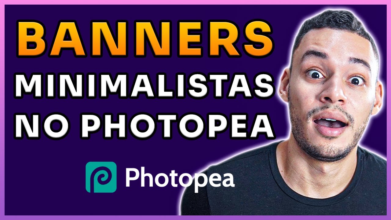 Como Criar BANNER MINIMALISTA Para SEUS SITES No PHOTOPEA (PHOTOSHOP ...