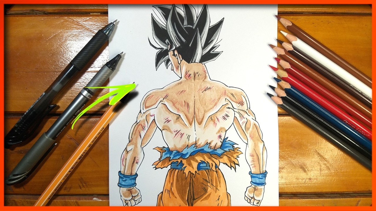 how to draw goku superior instinct: very cool - YouTube