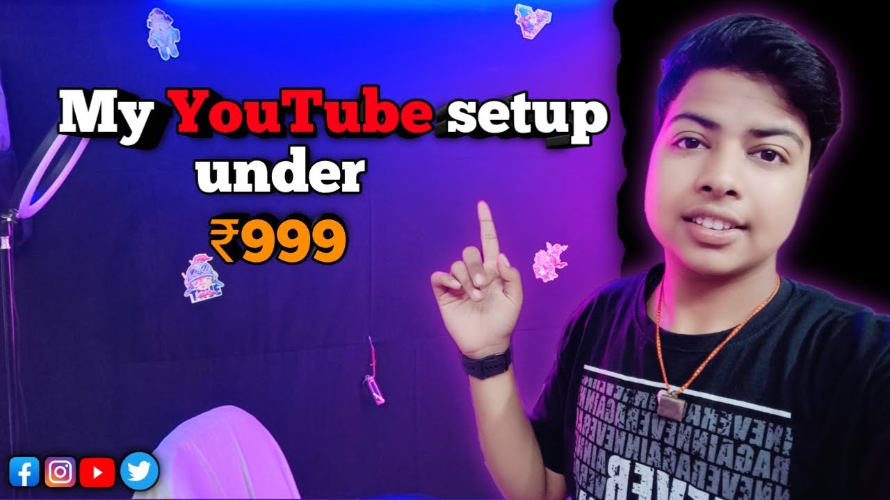 Youtube Setup Under ₹999 😍 || My First Vlog Of My Setup 😊 || @MyFacts_2.0 - YouTube