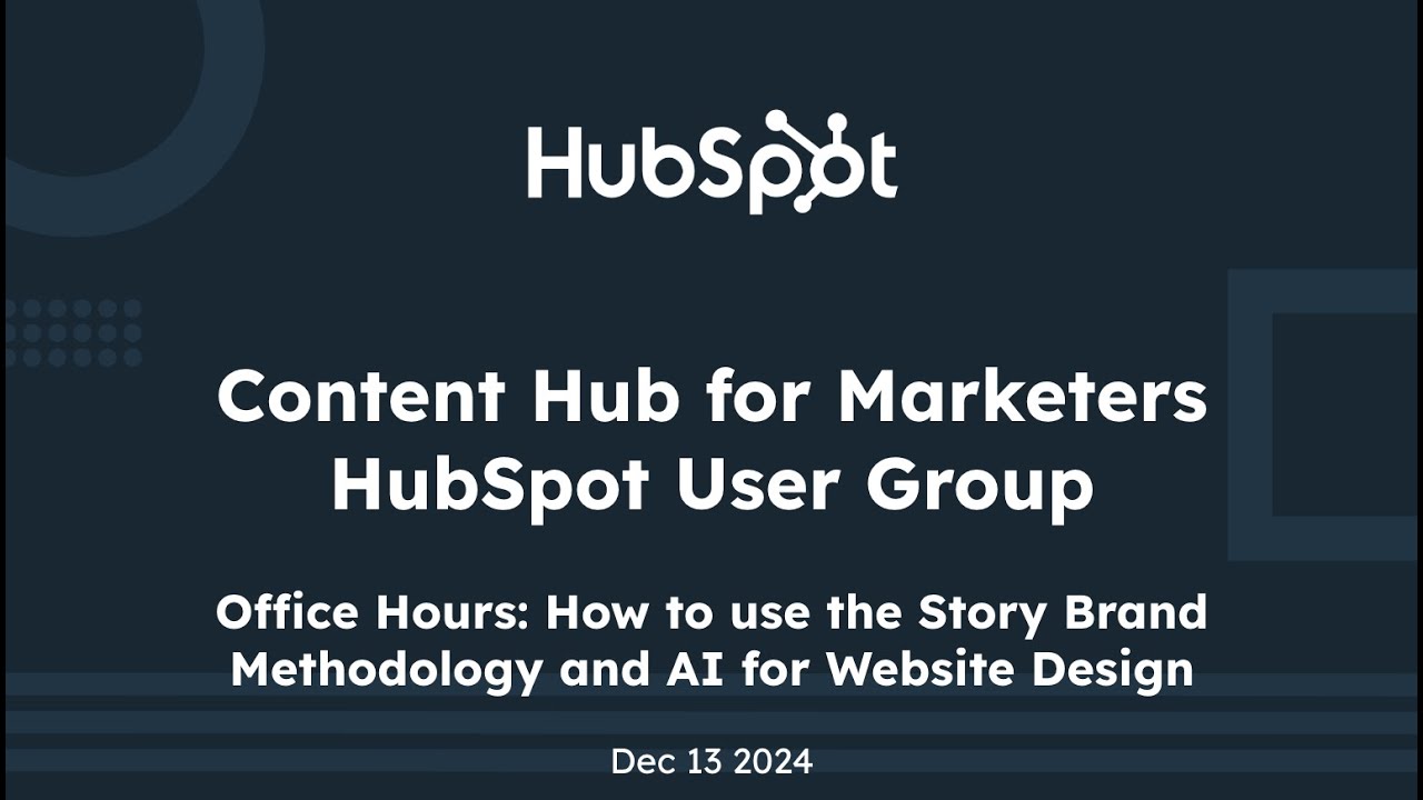 Office Hours: How to use the Story Brand Methodology and AI for Website ...