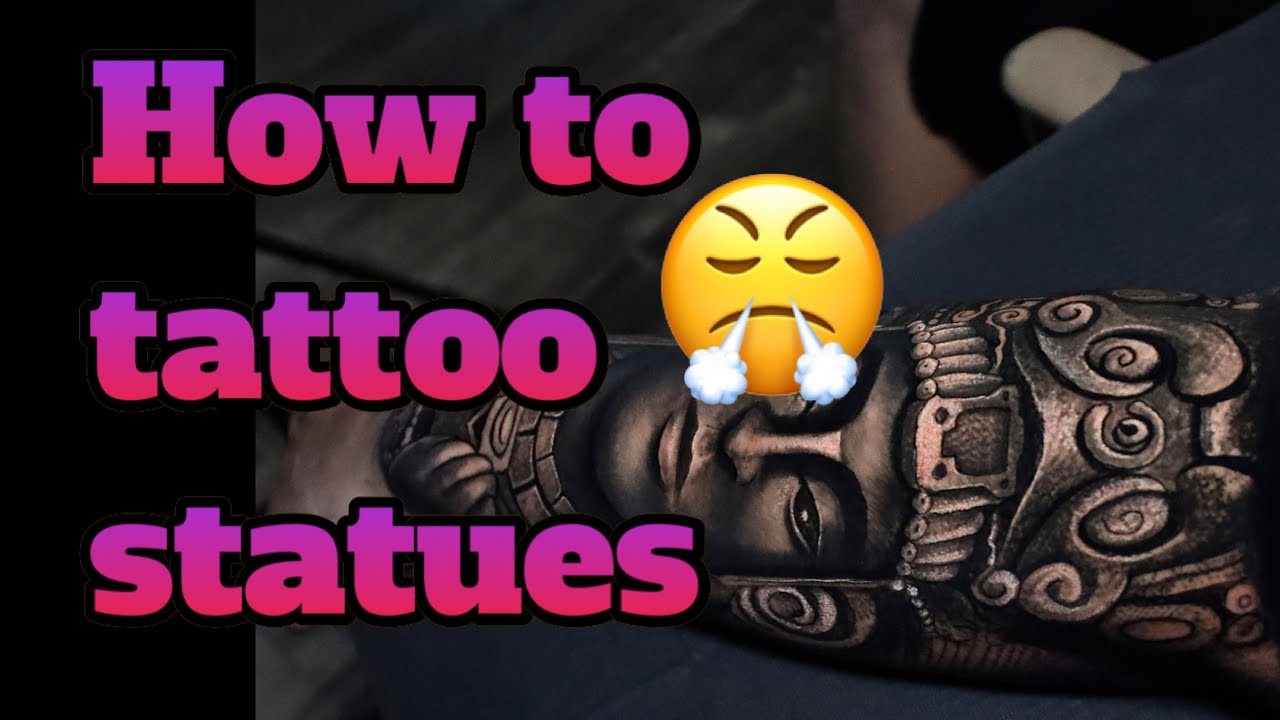 how to make your tattoo look like stone 🔸 tattoo tutorial by @Mr.Reyes ...