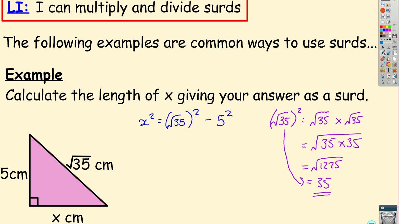 4 - Multiply & Divide Surds - YouTube