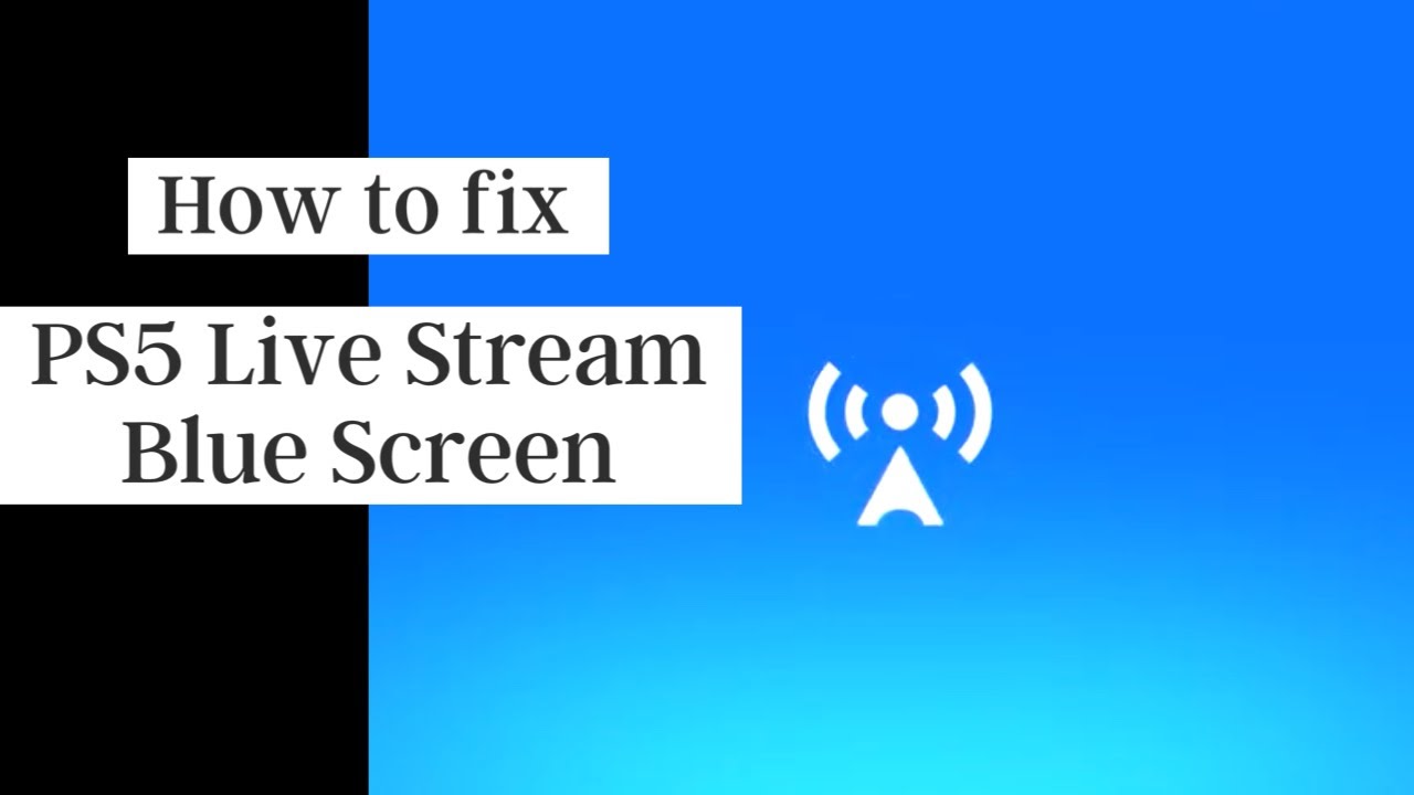 How To Fix PS5 Live Stream Blue Screen - YouTube