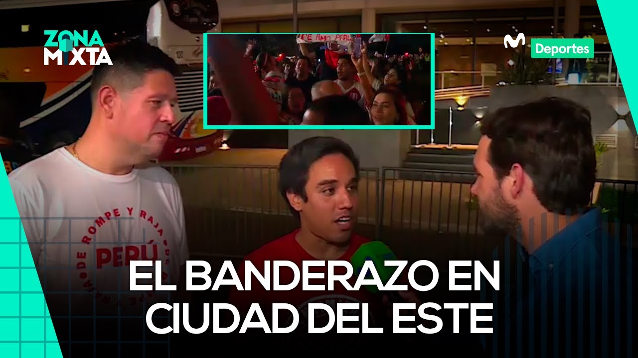 DESDE CIUDAD DEL ESTE: el BANDERAZO de los hinchas a la SELECCIÓN ...
