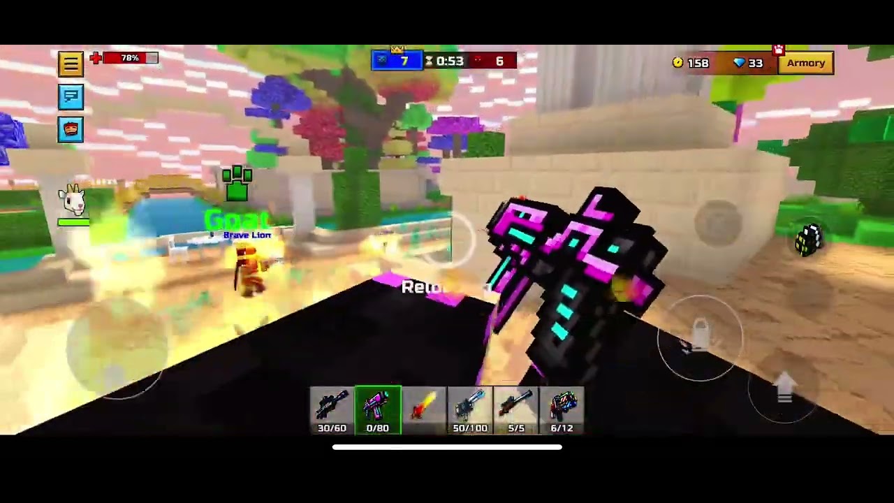 Pixel gun 3D heaven garden classic mode - YouTube
