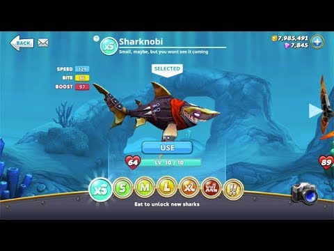 NEW SHARKNOBI BLACKTIP REEF SKIN (HUNGRY SHARK WORLD) - YouTube