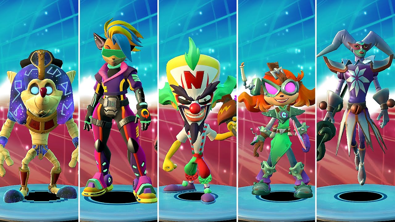 Crash Team Rumble - All Skins, Emotes and Sounds (Battlepass Season 1 ...