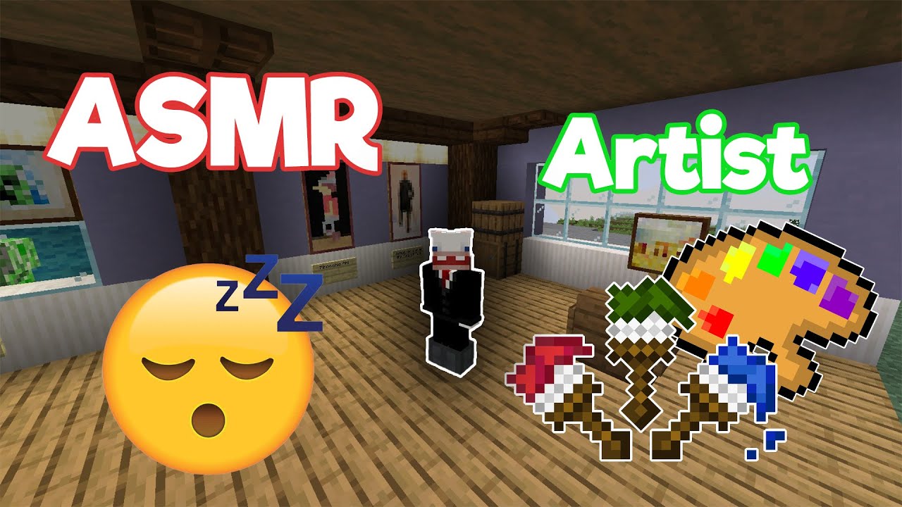 ASMR Artist Roleplay In Minecraft - YouTube