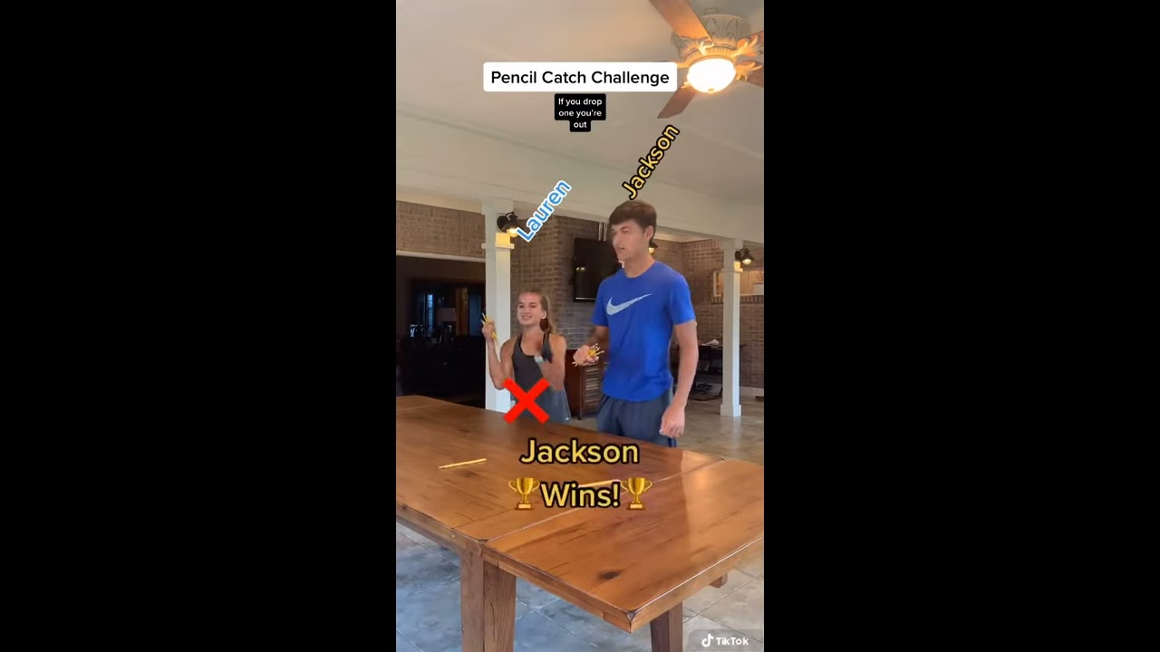 Pencil Catch Challenge! - YouTube