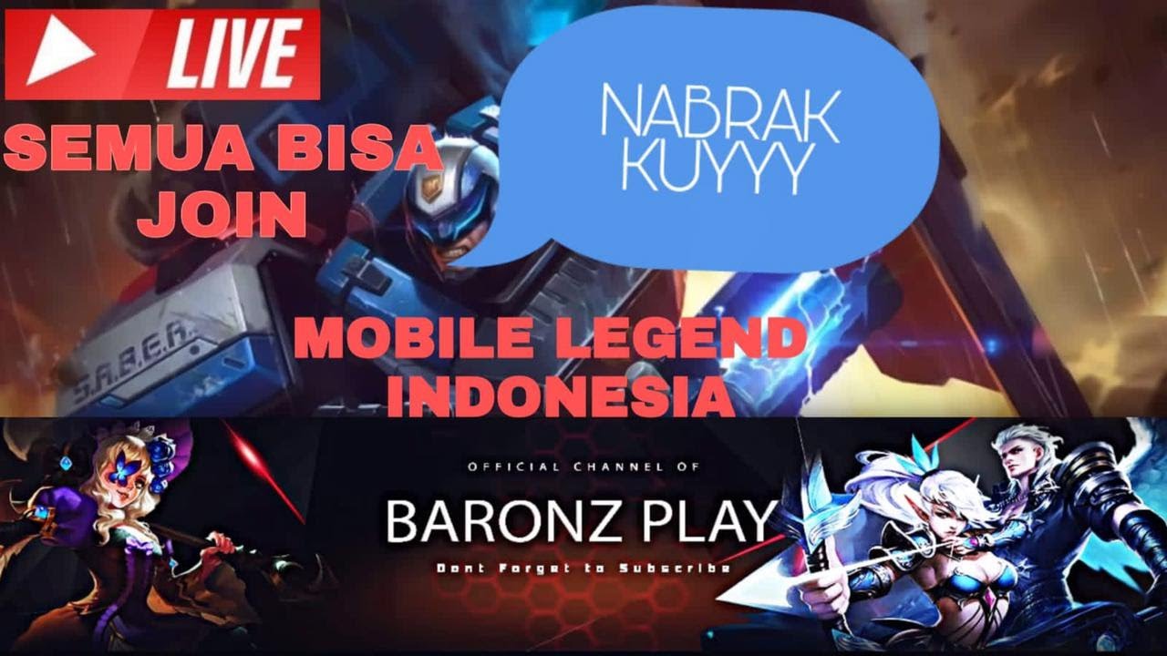 🔴[LIVE] Mobile Legend indonesi Giveaway GOPAY - YouTube