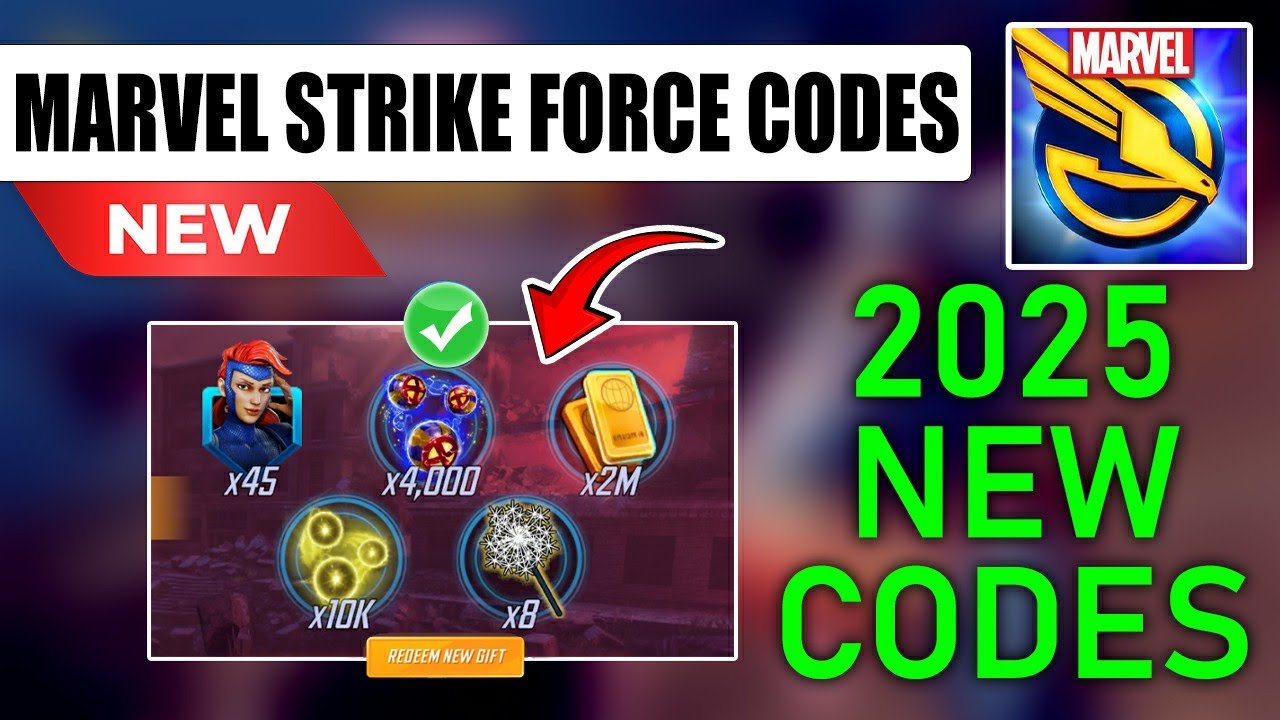 MARVEL STRIKE FORCE CODES 2025 🆕 HOW TO REDEEM CODES IN MARVEL STRIKE ...