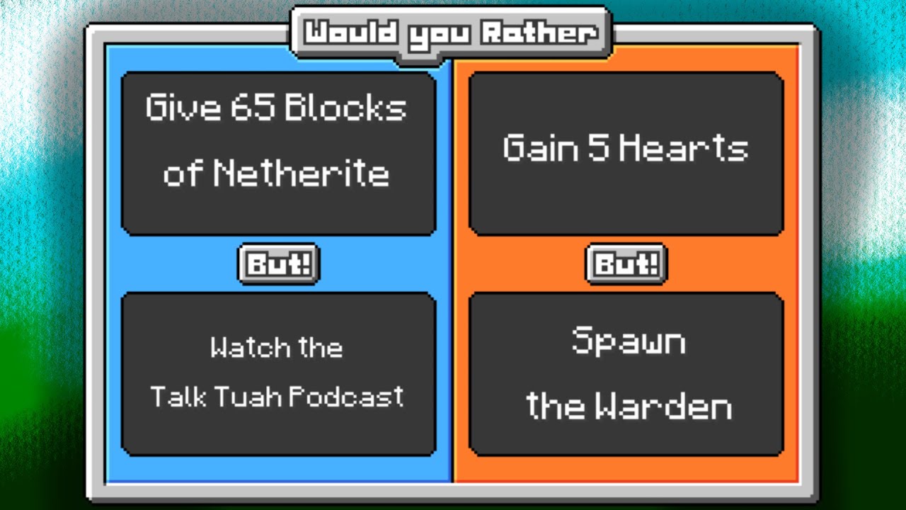 Minecraft Would You Rather - YouTube