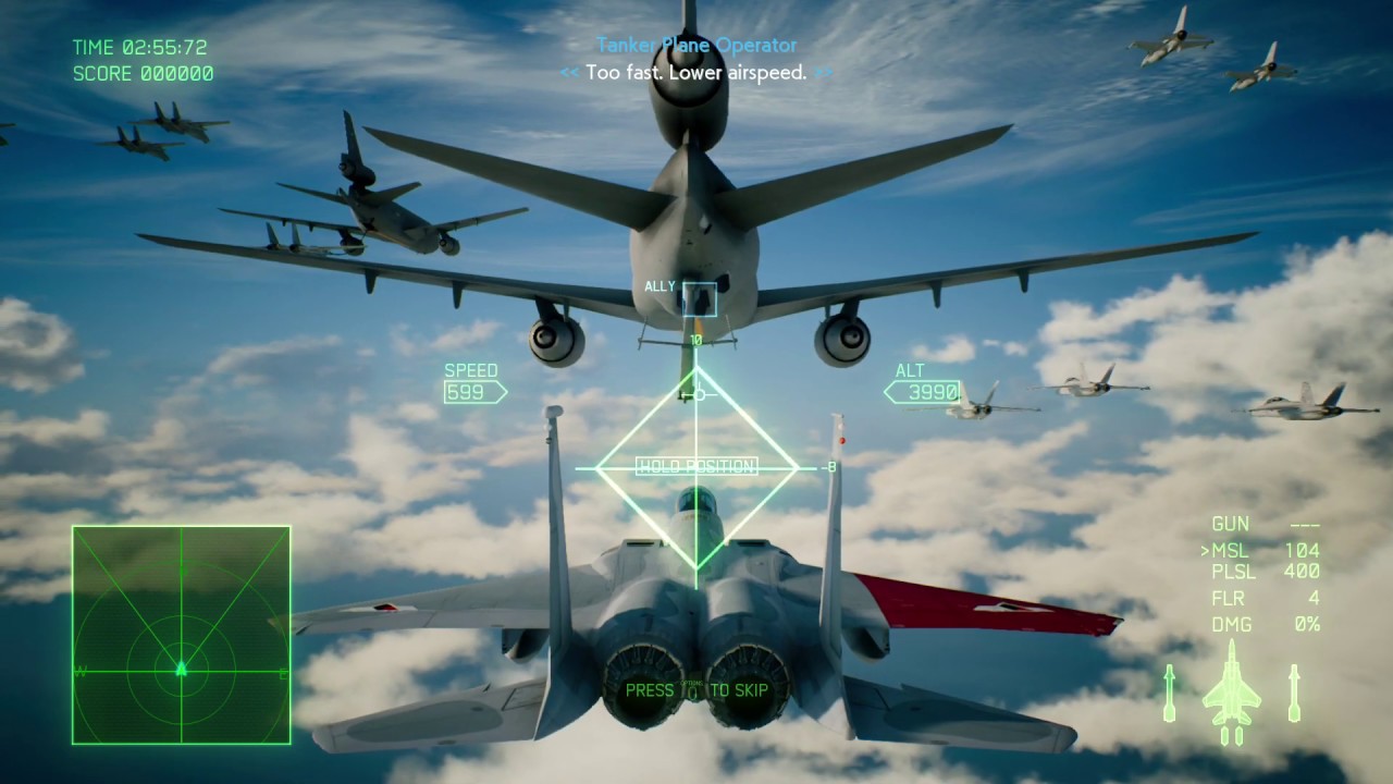 Ace Combat 7 Mission 3 with F-15 Eagle - YouTube