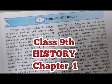 Class 9 -History, chapter 1 Sources of History, Explanation of all ...